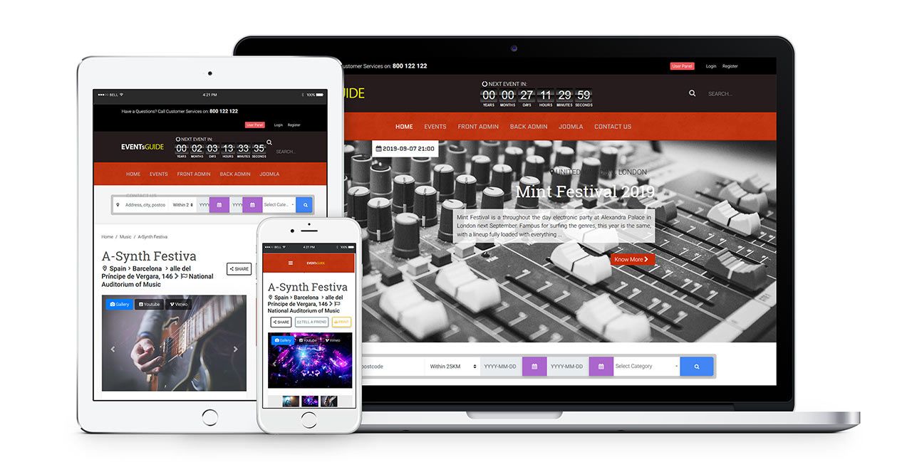 JomEvents Joomla Events Extension | Manage & Promote Your Events | Comdev Plugins, Extensions